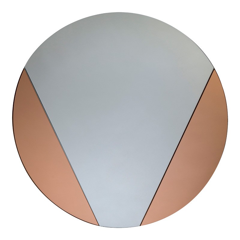 Rose Gold Round Mirror | Wall Mirror | Art Deco Mirror