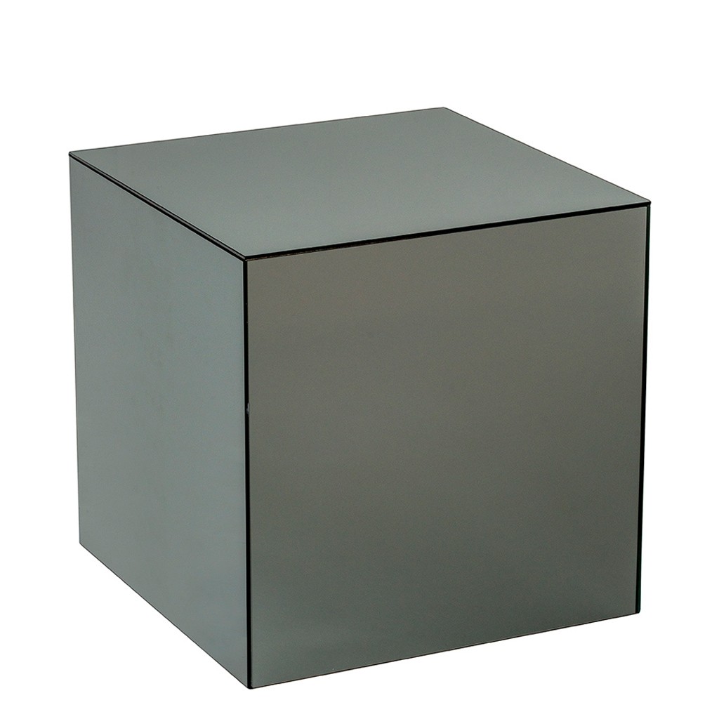 Holcombe | Small Grey Mirrored Table | Bedside Table | Coffee Table